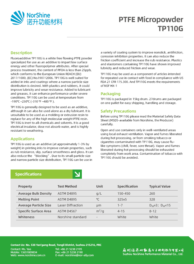 TP110/G - Buy TP110/G Product on Suzhou Norshine